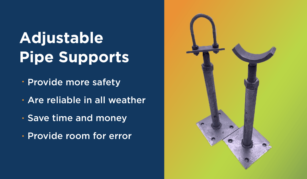 5 Reasons Your Piping Project Needs Adjustable Pipe Supports